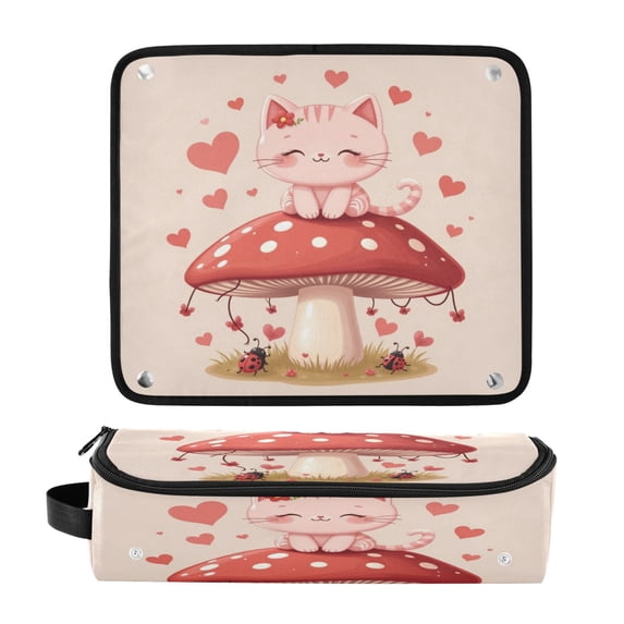 Hair Tool Organizer Bag with Heat Resistant Mat Removable Travel ...