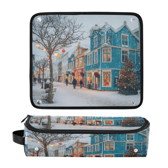 Hair Tool Organizer Bag with Heat Resistant Mat Removable Travel ...