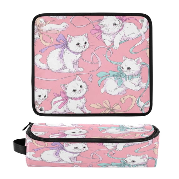 Hair Tool Organizer Bag with Heat Resistant Mat Removable Travel ...