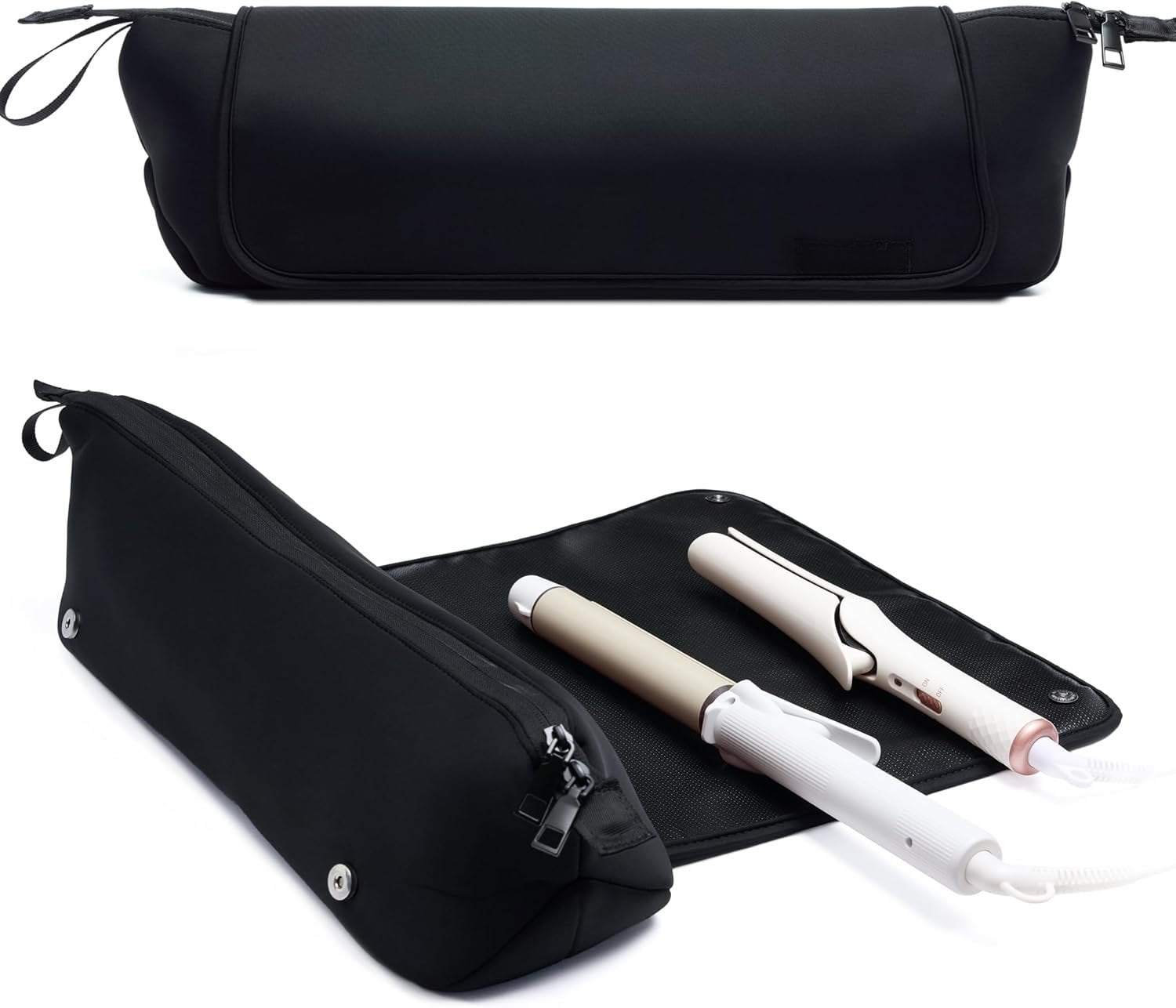 Hair Tools Organizer - Hot Hair Tools Travel Bag with Mat, Large ...