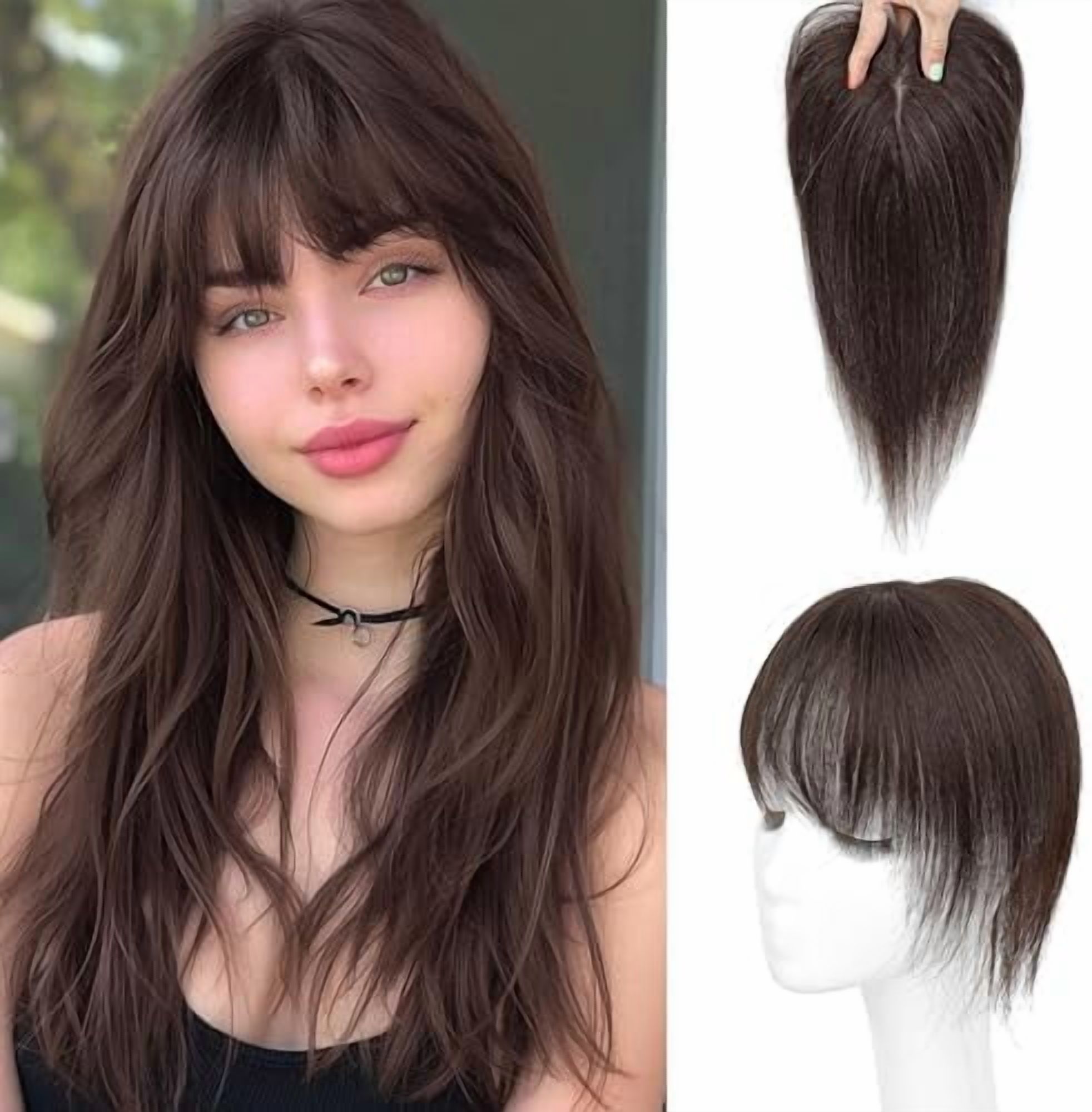 Hair Toppers for Women Real Human Hair-U Shape Toppers Hair Pieces for ...