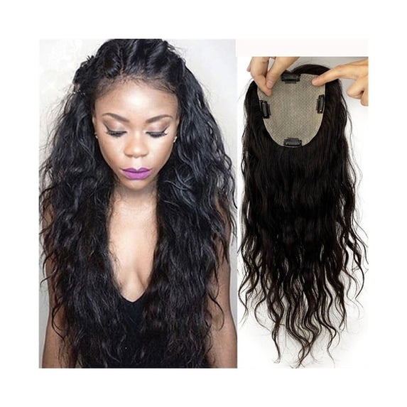 Hair Toppers for Thinning Hair 8"-22" Brazilian Human Hair Toppers for ...