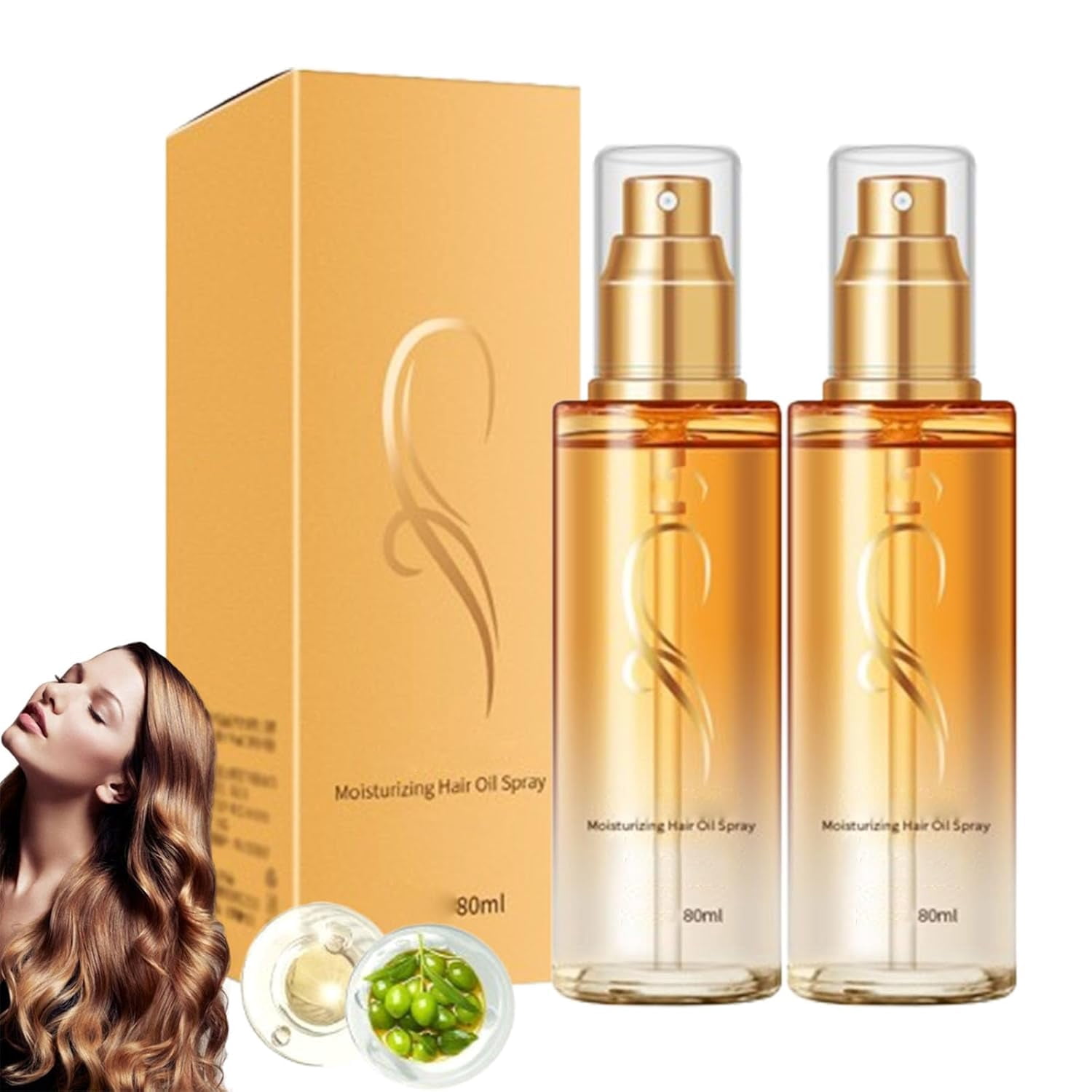 Hair Treatment Oil, 80ml Conditioning Oil Spray, Scalp & Hair ...