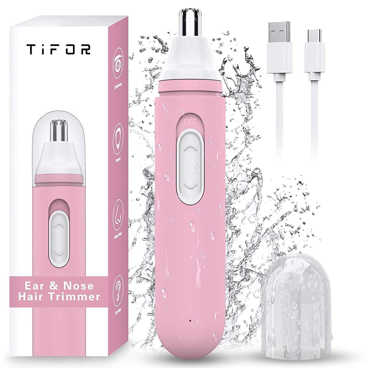 Hair Trimmer for Face Eyebrow Nose Ear Body Hair Trimming, All in ONE ...