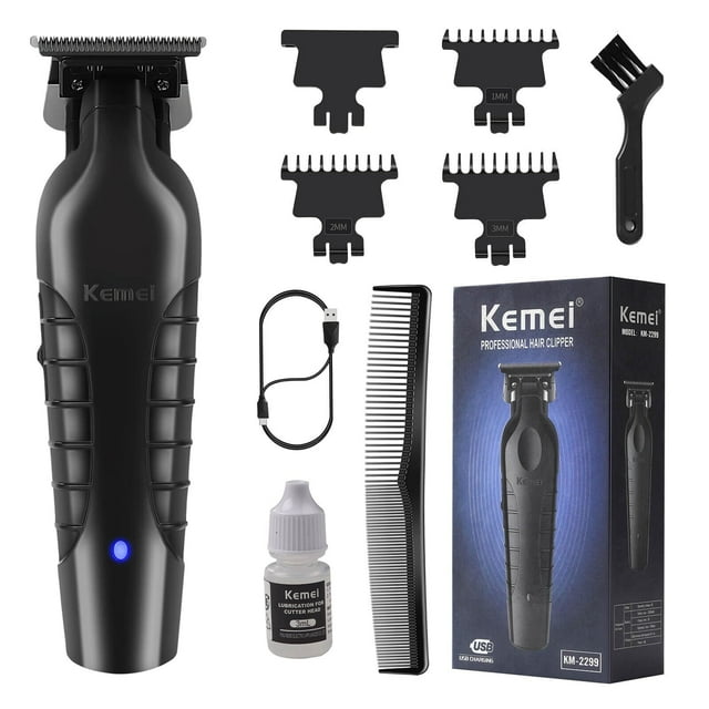 Kemei 2299 Professional Hair Trimmer Cordless Haircut Clippers Zero