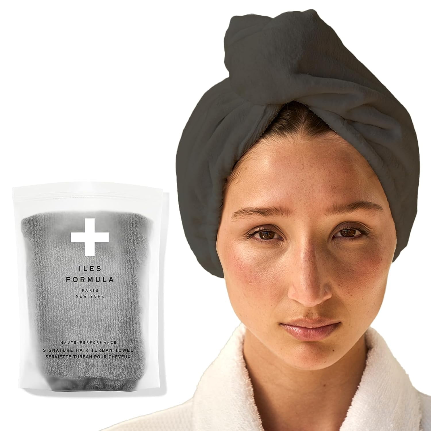 Hair Turban Towel – Fast-Absorbing Microfiber Towel, Secure Wrap with ...