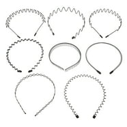 6 Pieces Metal Headbands Wavy Hairband Spring Hair Hoop Sports Fashion ...
