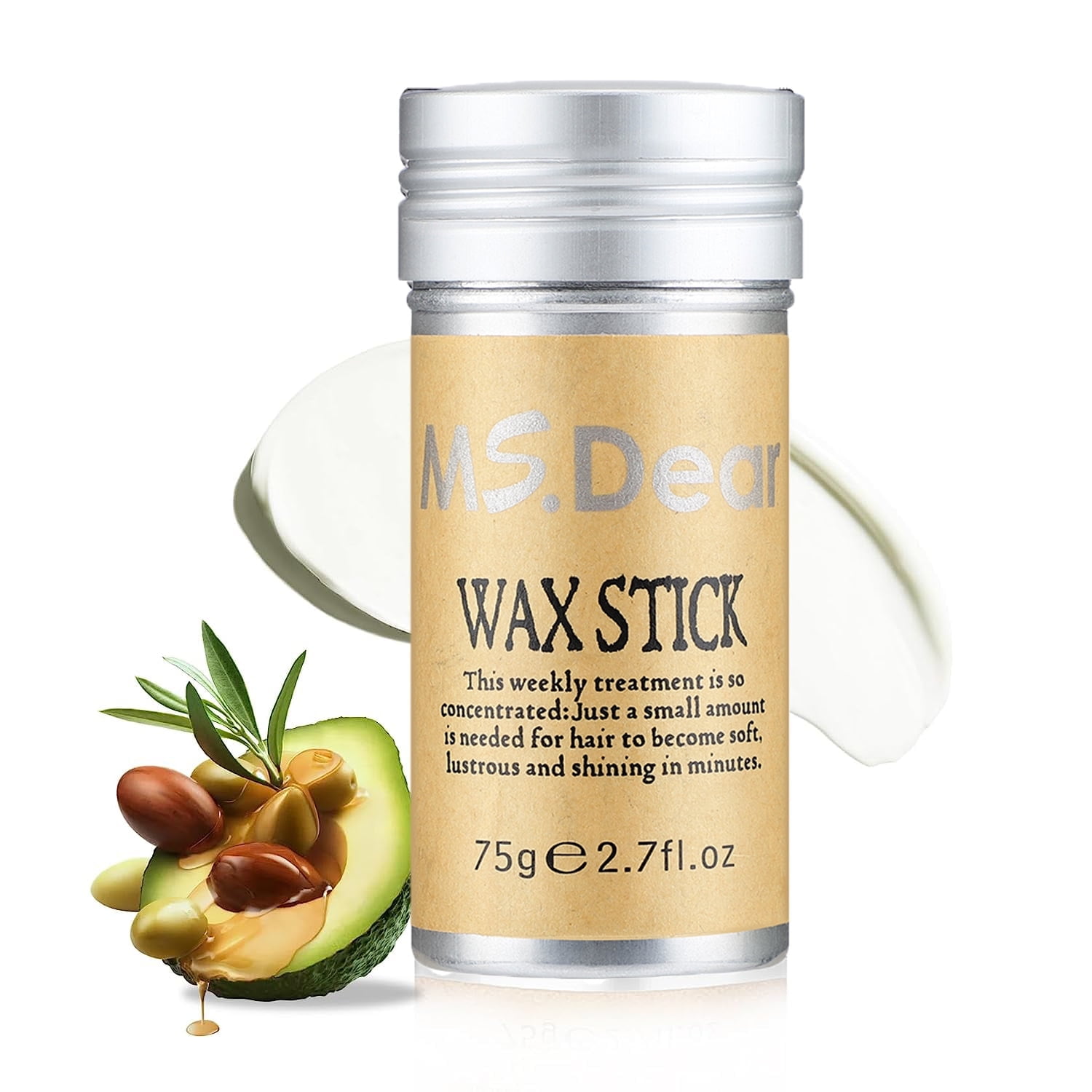 AFDEAL Hair Wax Stick, Controls Flyaways and Frizz, Beeswax Styling Wax ...