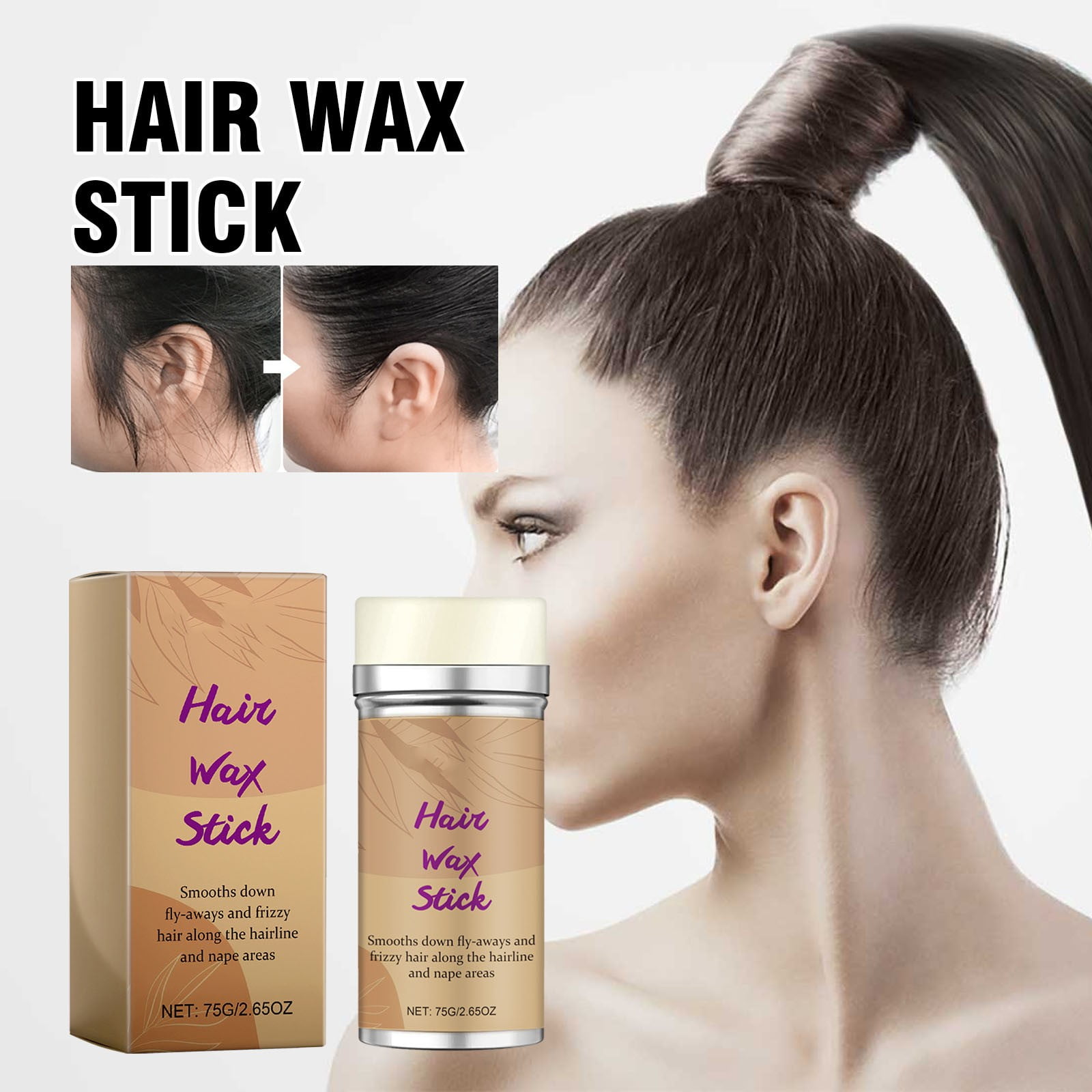Hair Wax Stick - Portable Styling Wax, Hair Shaping Stick, Hair Texture ...