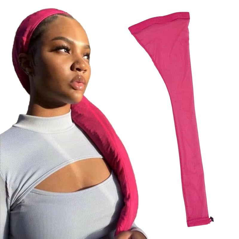 Hair Weave Sleeve for Locs with Drawstring, Extra Long Hairweave Sleeve ...