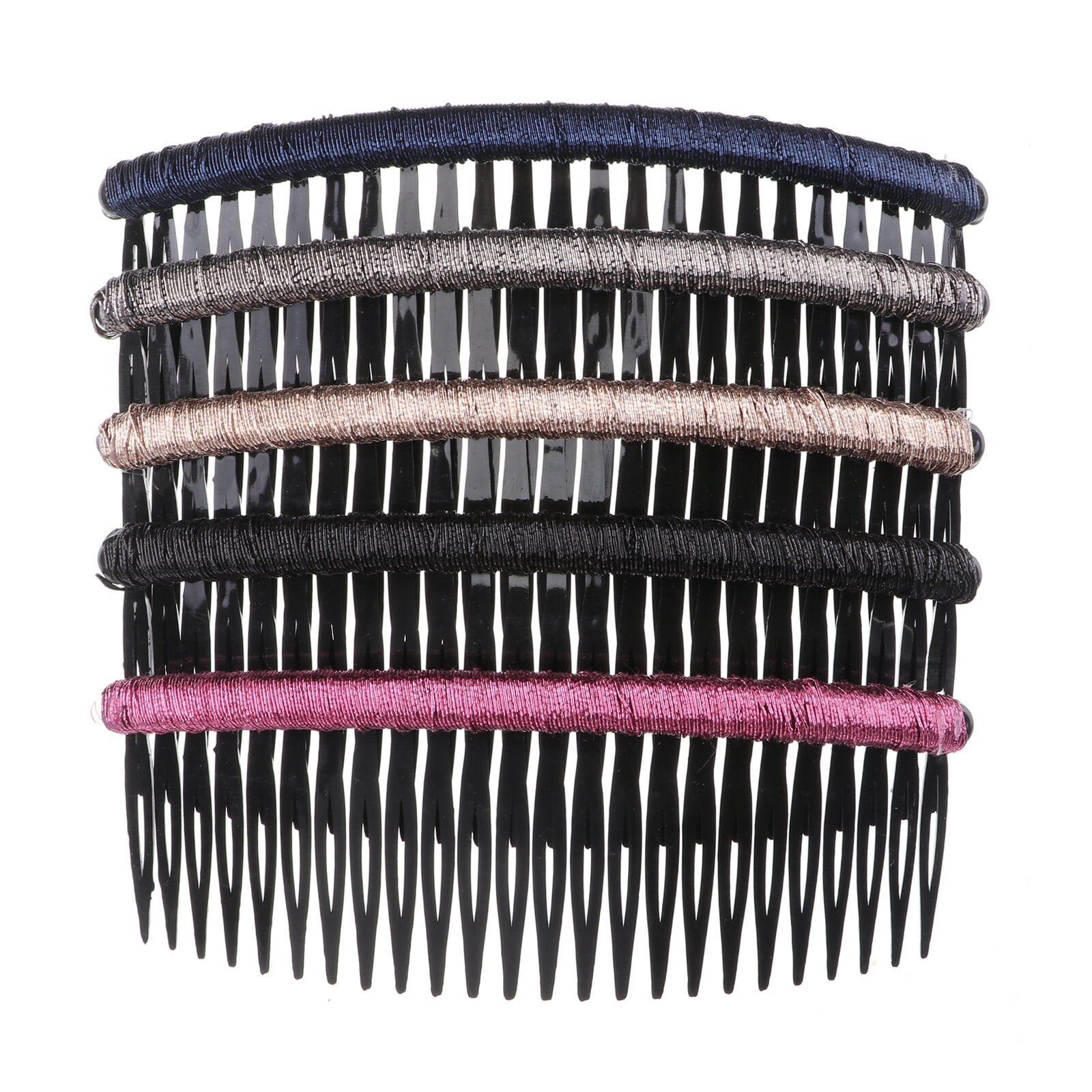 Hair comb 10pcs Women Hair Comb Pin Clip Color Thread Hair Side Combs ...