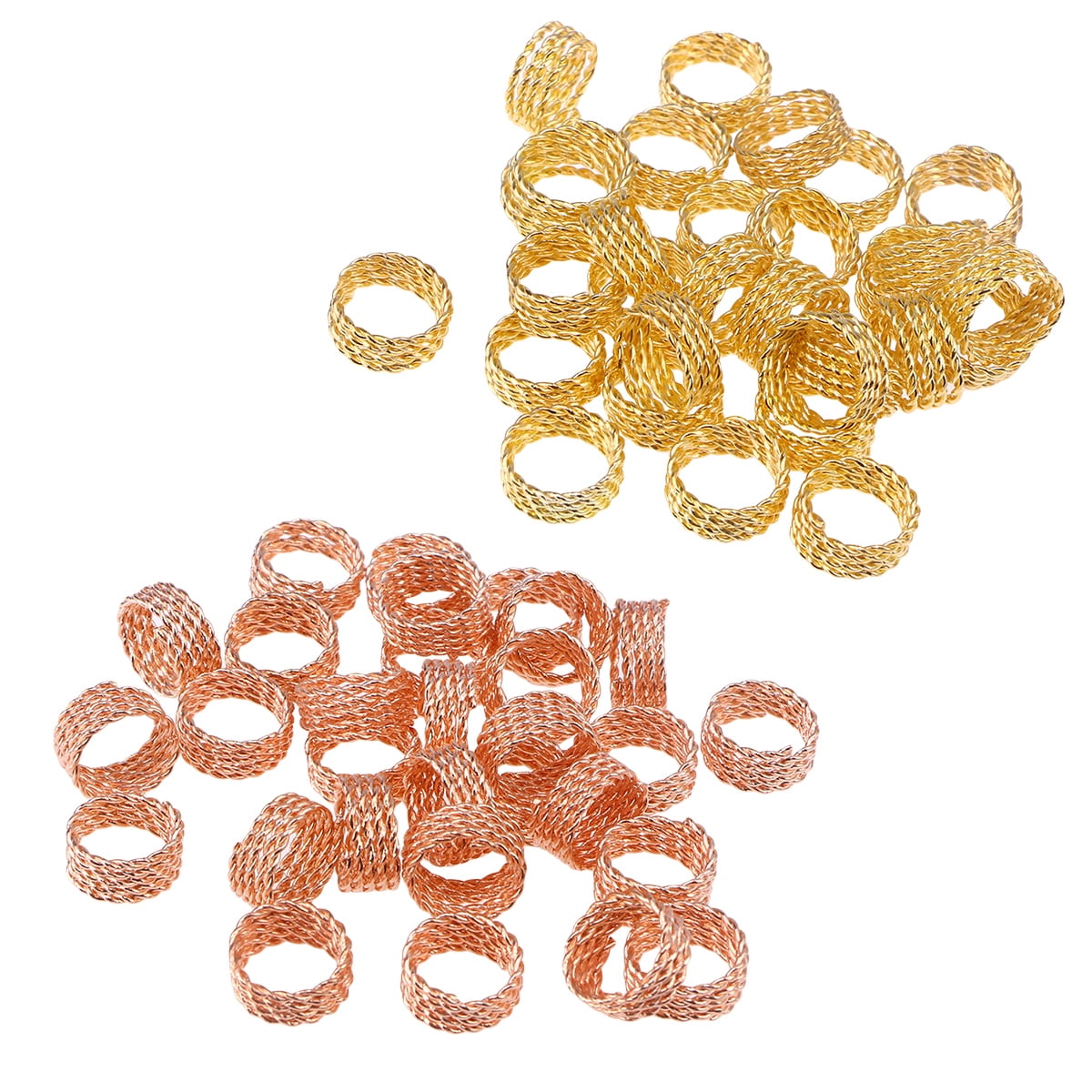 Hair cuffs 30 Pcs Dreadlocks Metal Hair Cuffs Braiding Beads Hair ...