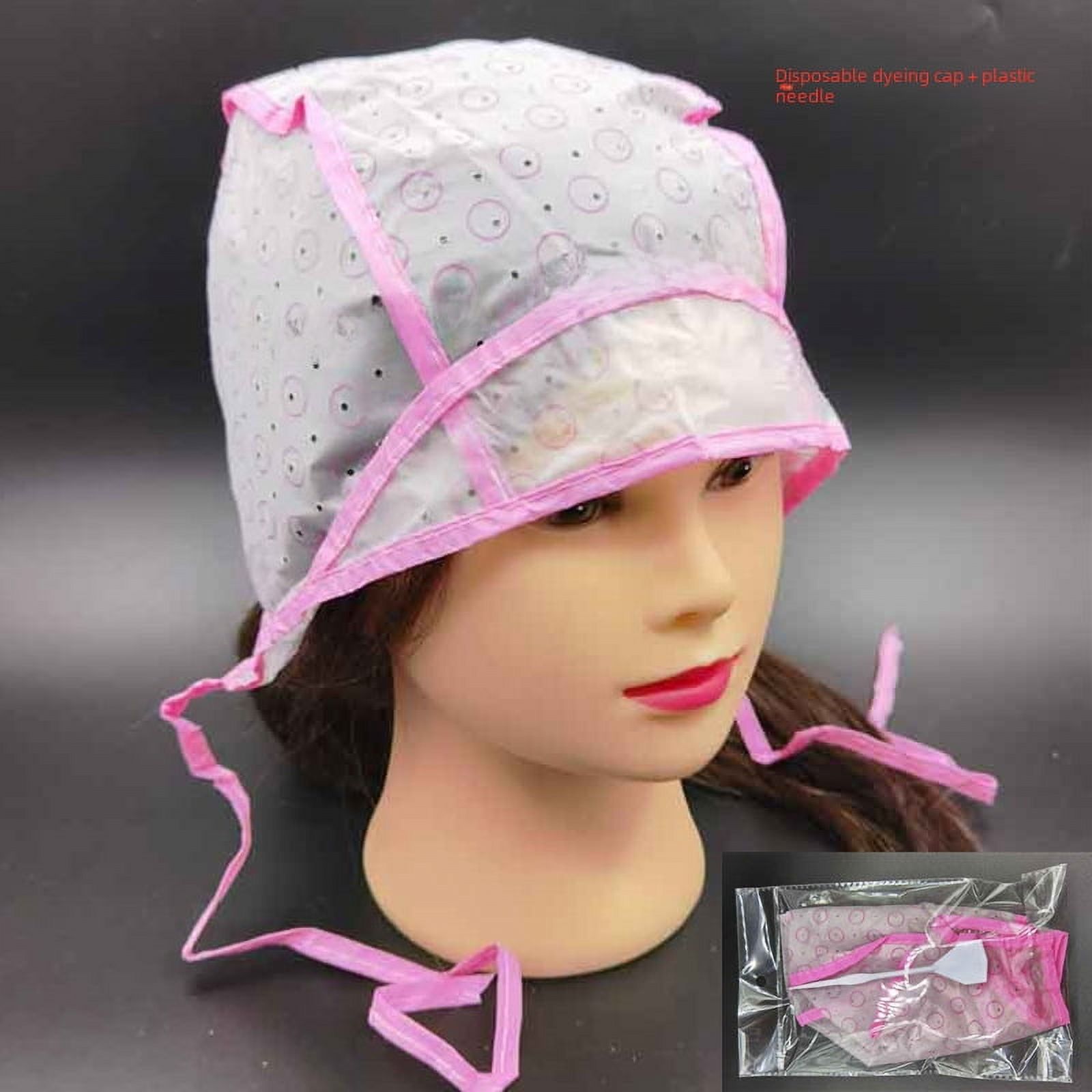 Hair dye tools pick cap + crochet set hair dye oil punch Cap hair ...