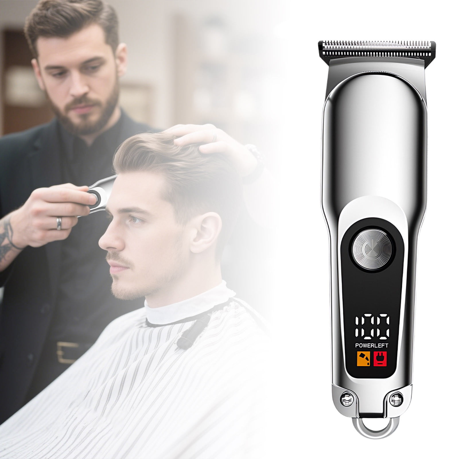 Hair for Men and Women Long Lasting Cordless Rechargeable Trimmer with ...