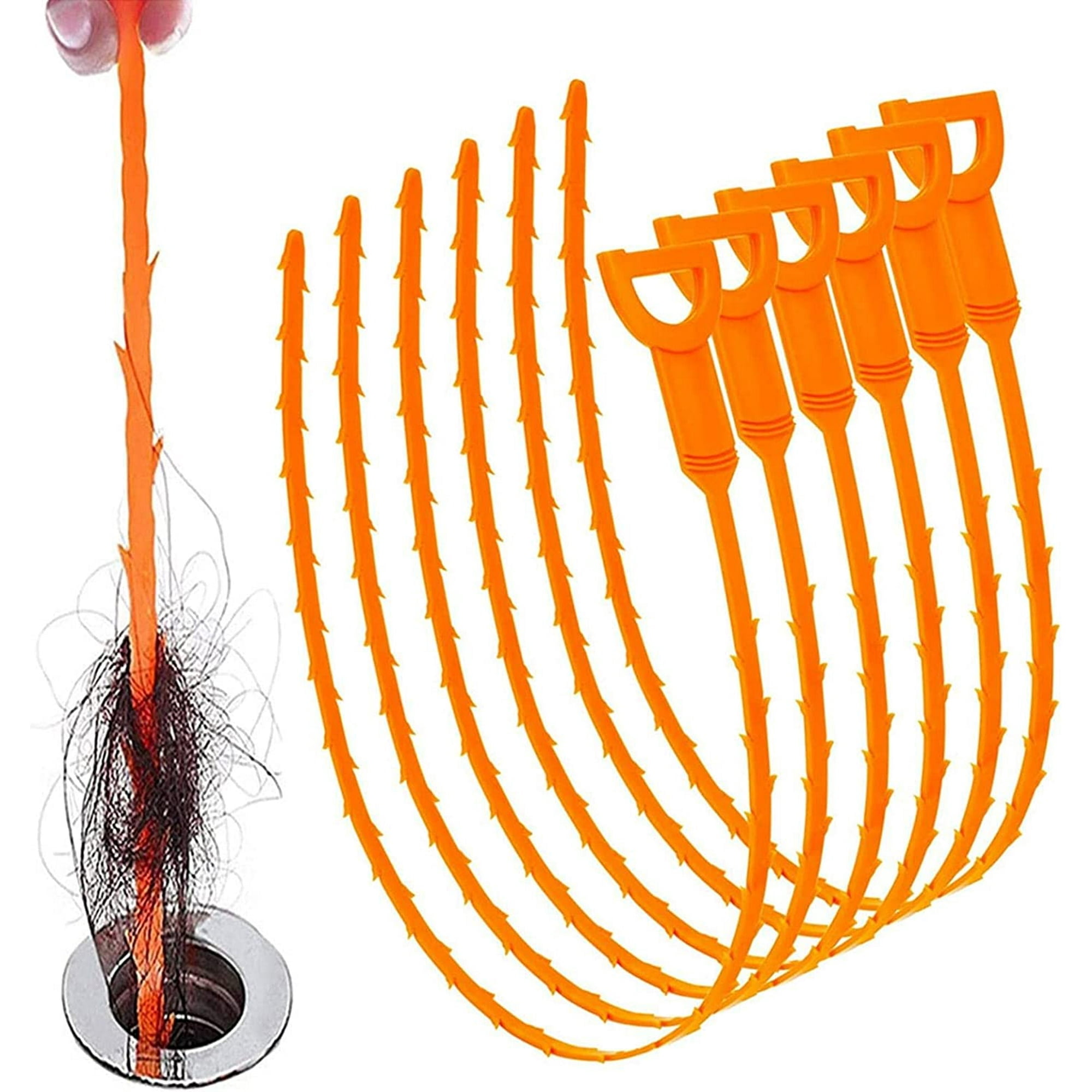 Hair snake Hair Drain Clog Remover Cleaning Tool, sink snake drain ...