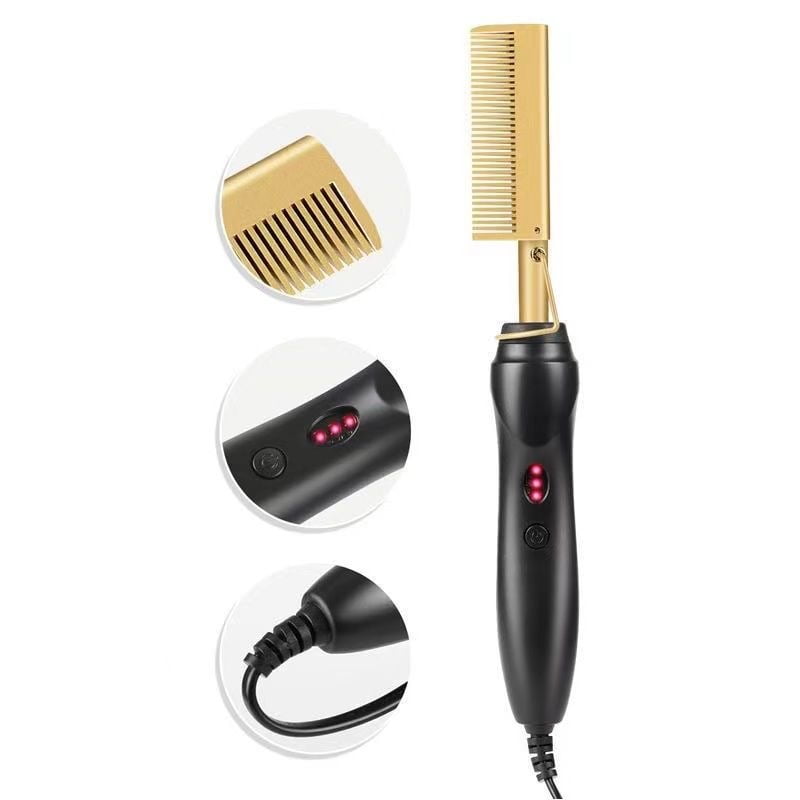 Hair straightening comb electric hair straightening comb hairdressing ...