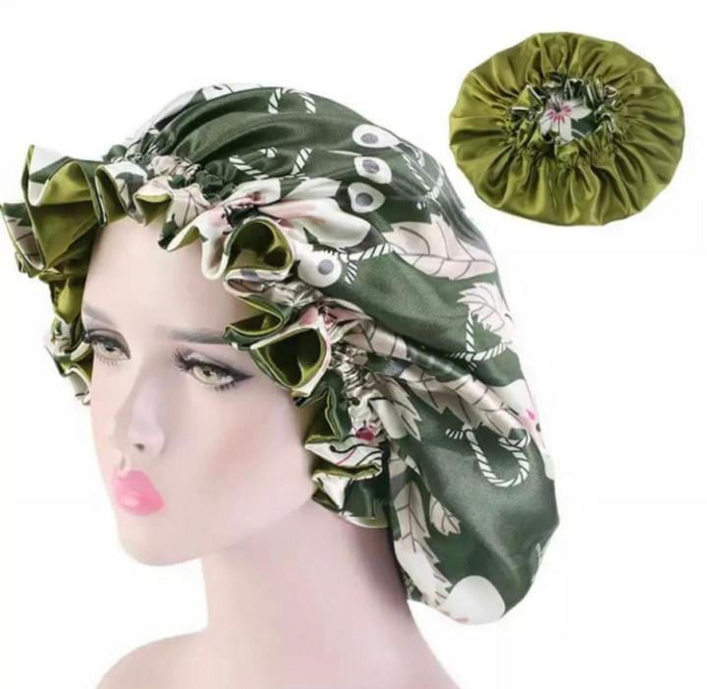 HairVillas Hair Styling Bonnet Double Sided Reversible Satin Bonnets ...