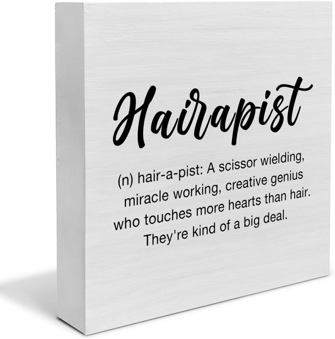 Hairapist Definition Wood Box Sign Decor Desk Sign Hair Stylist Wooden ...