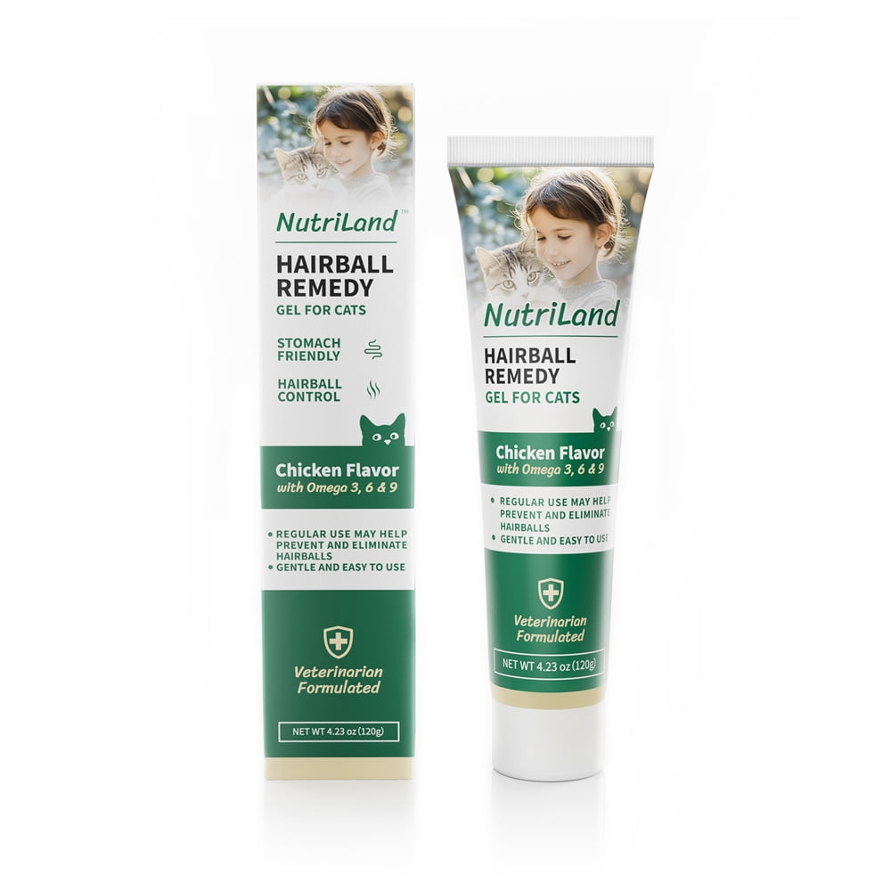 Hairball Remedy Gel for Cats, Enhanced Salmon Flavor Paste with ...