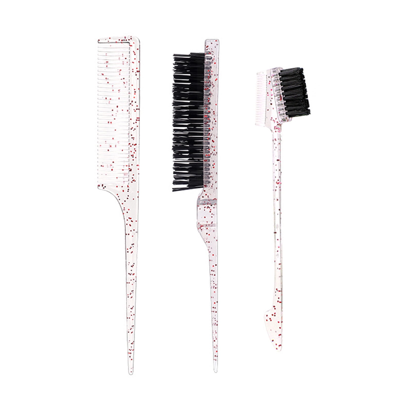 3pcs Hairbrush Hair Styling Combs Set Dyeing Comb Salon Tool Sectioning ...