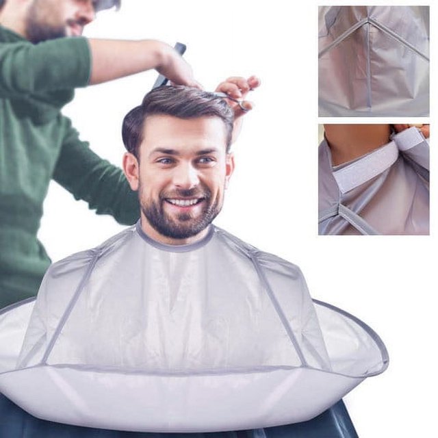 YMDZ Haircut Cloak, Waterproof, Gray, 60cm Diameter, Adjustable, for ...