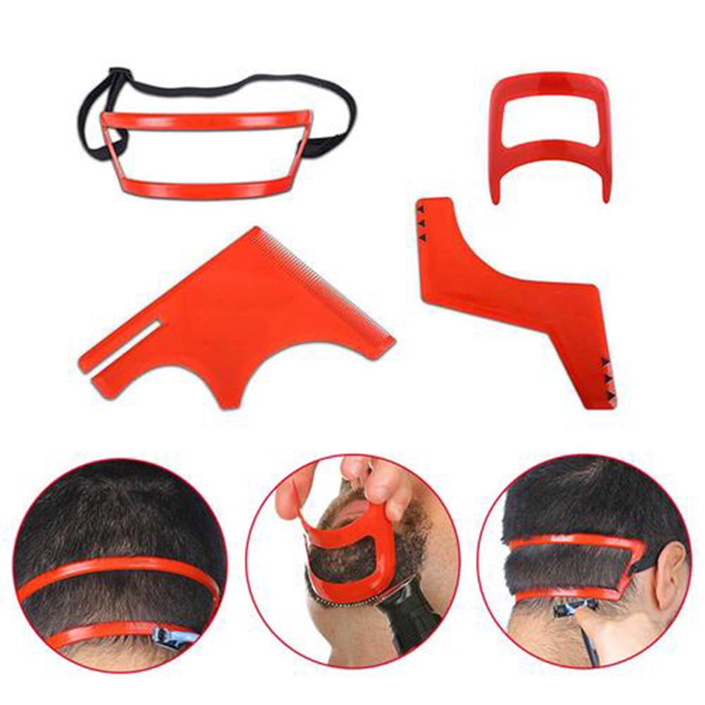 Haircut Kit Beard Hair Goatee and Neckline Shaving Template Guide ...