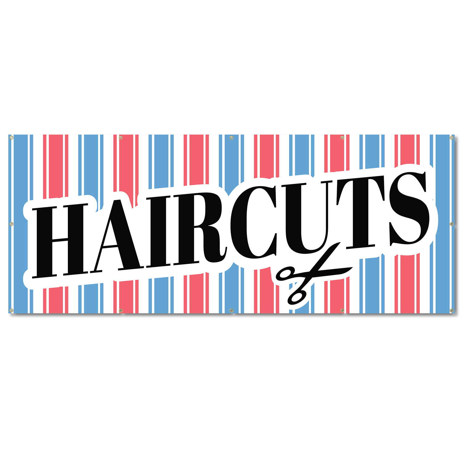 Haircuts | 48" X 120" Banner | Outdoor Vinyl Sign With Grommets ...