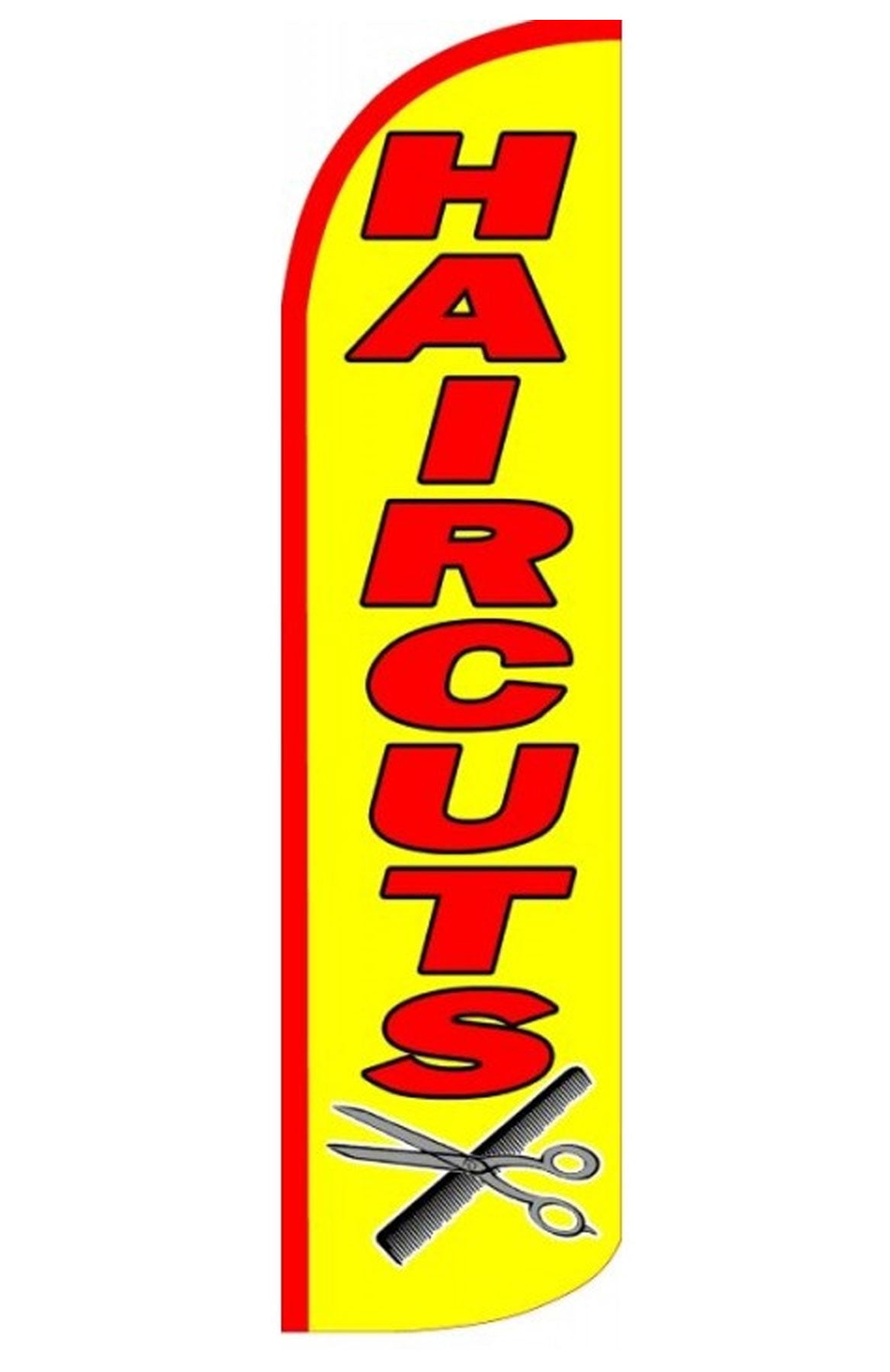 Haircuts Windless flag Without Pole Advertisement /Business Flags ...