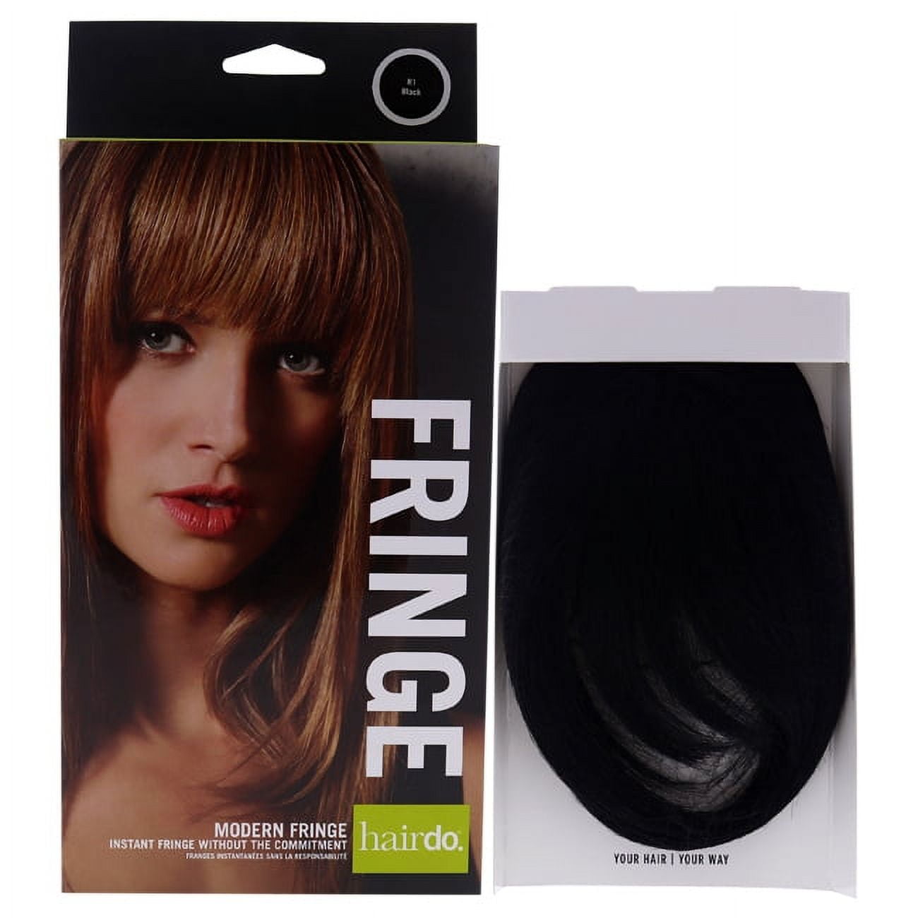 Hairdo Modern Fringe Clip In Bang - R1 Black, 1 Pc Hair Extension ...