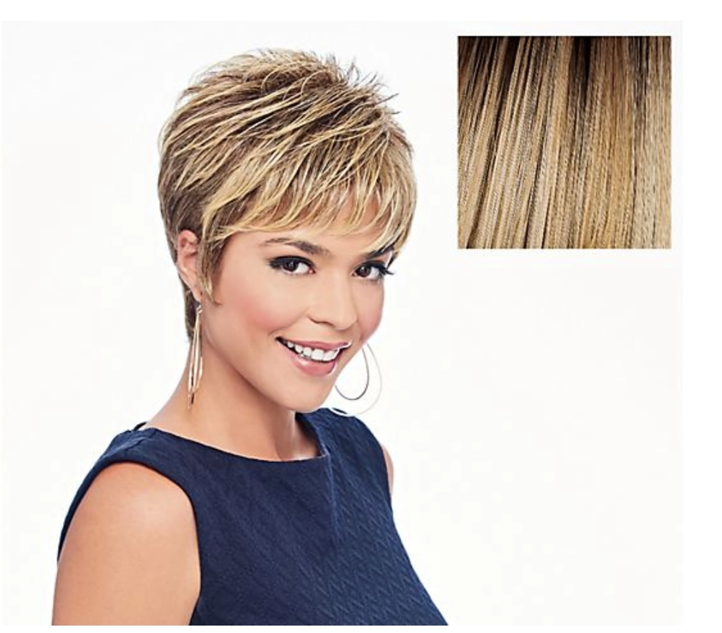 Hairdo Pretty Pixie Textured Wig - A618766 Light Golden Blonde ...
