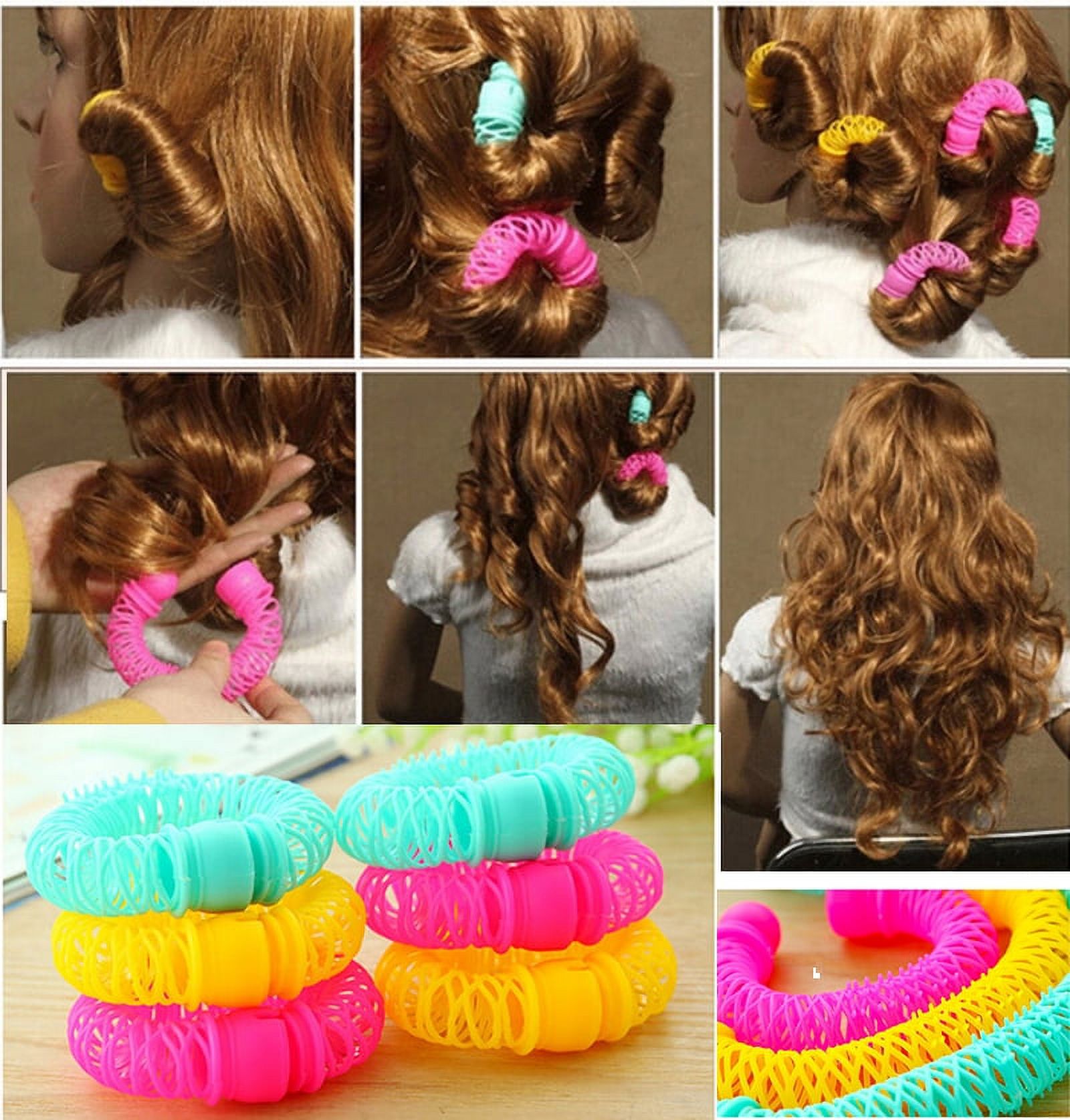 Hairdress Magic Bendy Hair Styling Roller Curler Spiral Curls DIY Tool ...