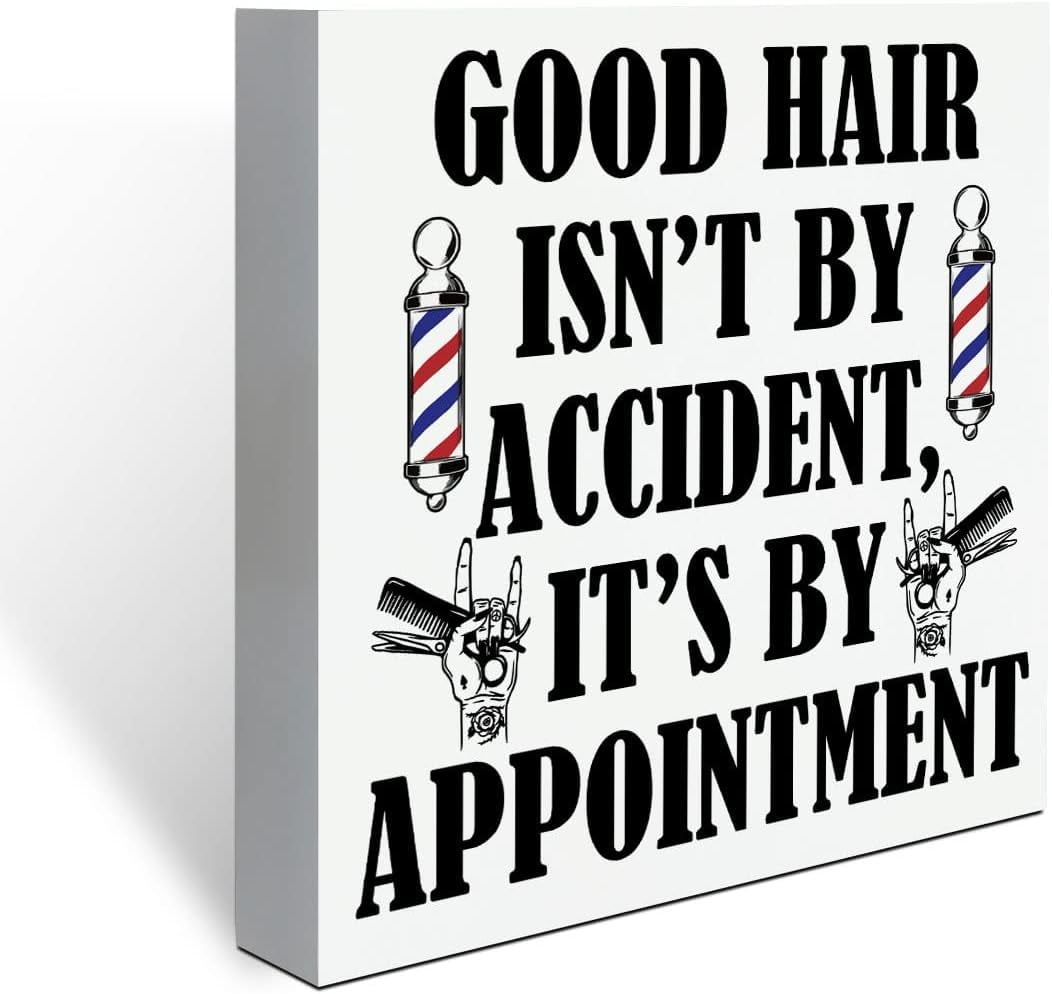 Hairdresser Gifts Gift for Hair Stylist Rustic Wooden Box Sign White ...