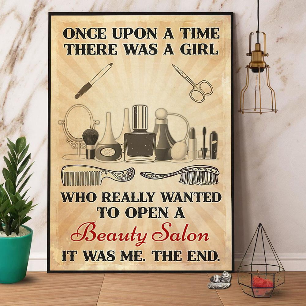 Hairdresser Girl Wanted To Open A Beauty Salon Paper Poster No Frame ...