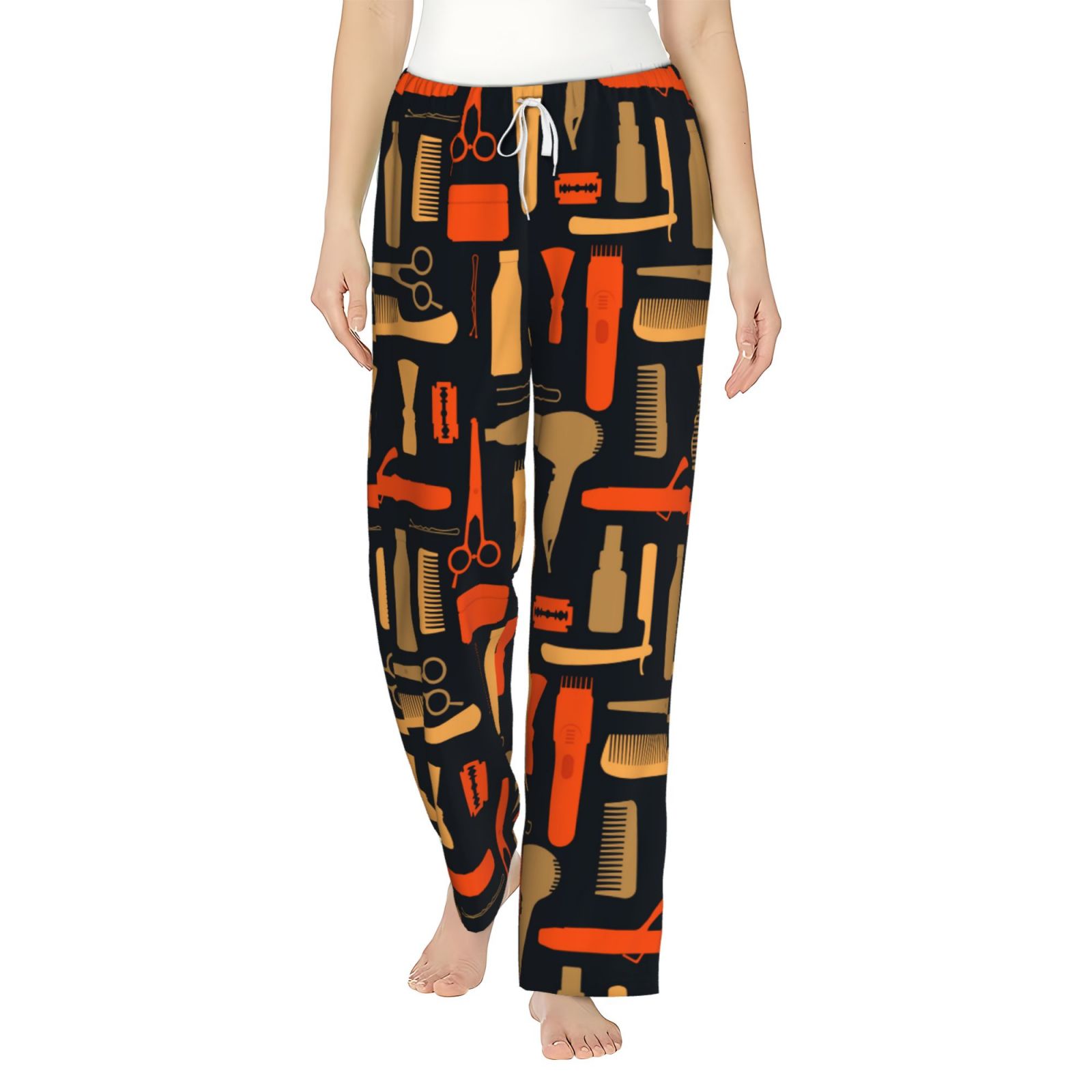 Hairdressing Salon Vintage Women's Comfy Pajama Pants with Pockets,Soft ...