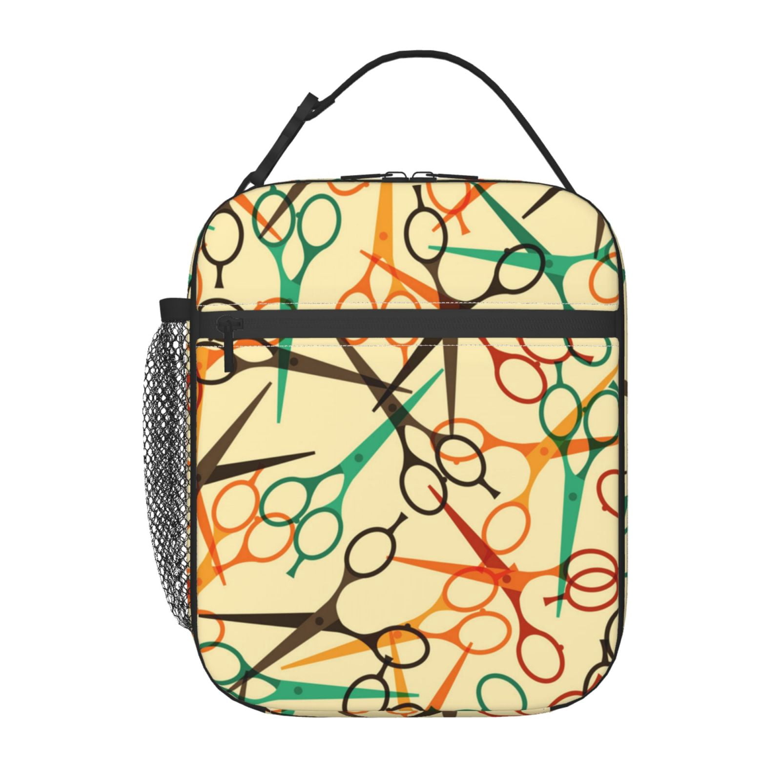 Hairdressing Tools Retro Scissors Salon Lunch Box Bag Insulated ...