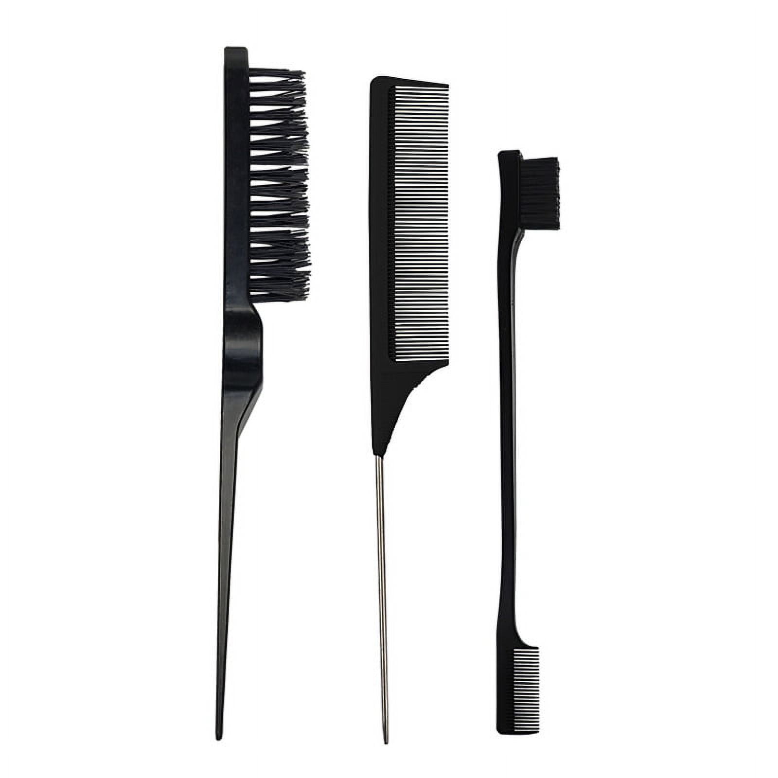 Hairdressing pointed tail comb, three row hair comb, double head comb ...