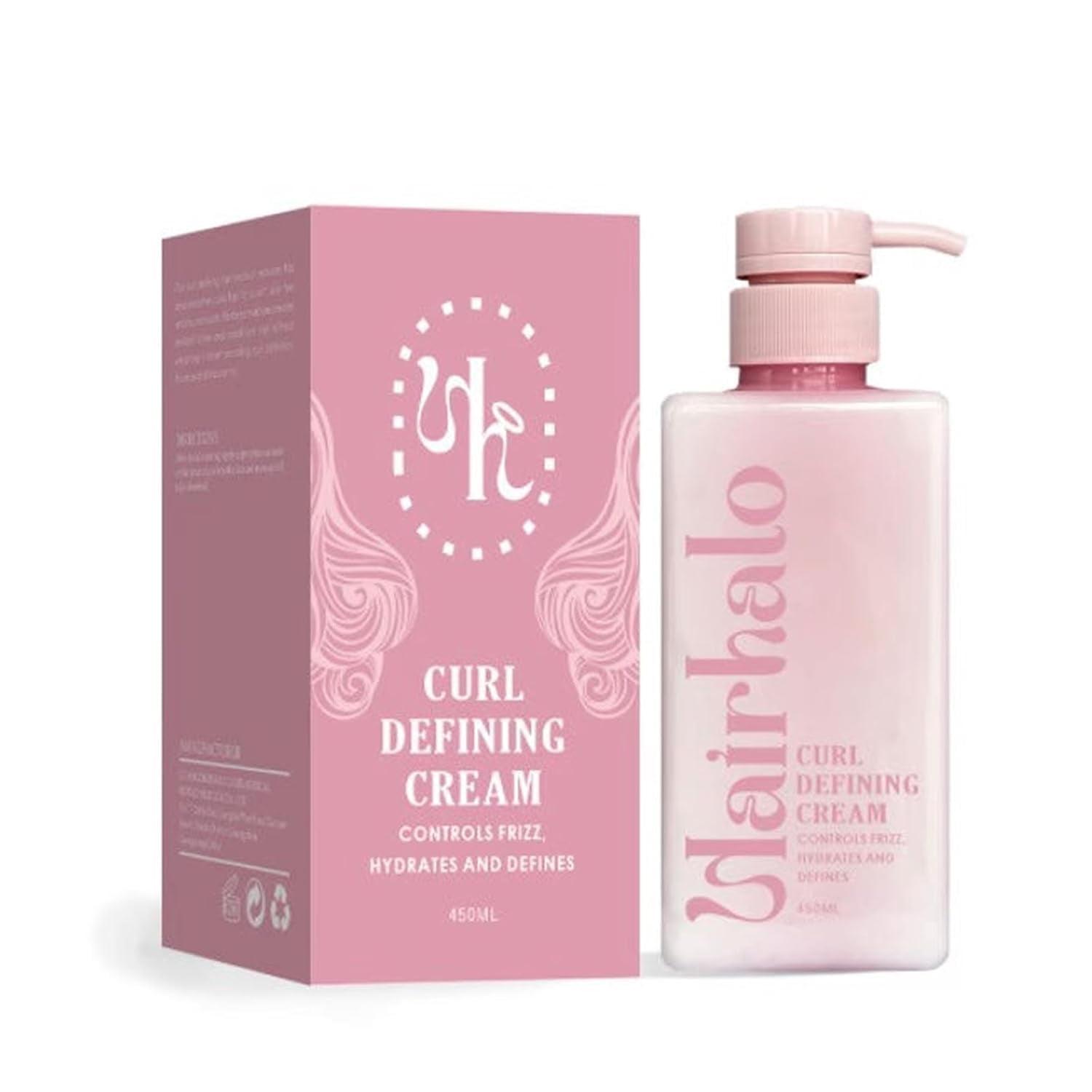 Hairhalo Curl Defining Cream, Hair Halo Curl Defining Cream Pink, Curl ...