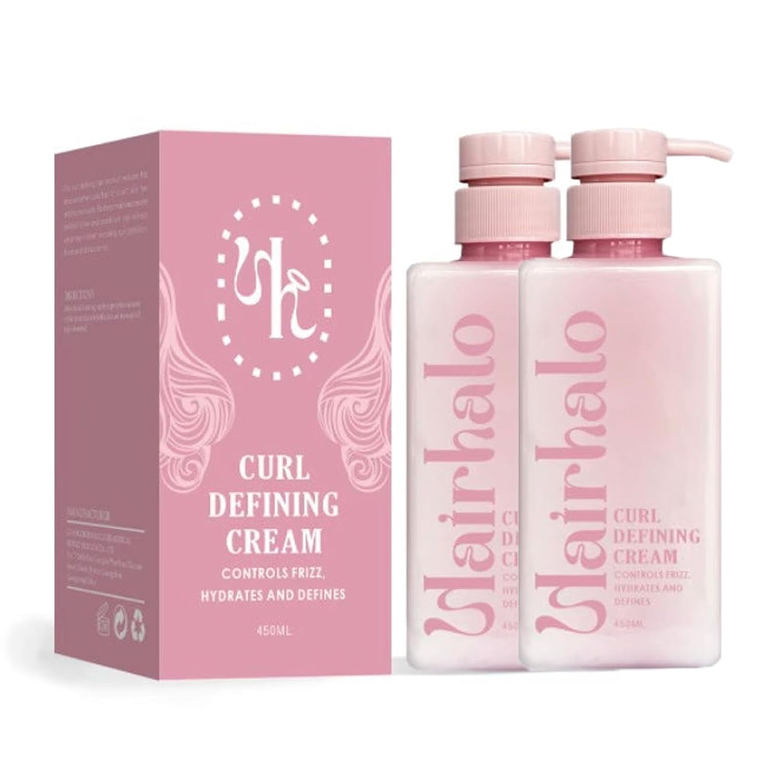 Hairhalo Curl Defining Cream Hair Halo Curl Defining Cream Pink Curl Cream For Curly Hair Anti