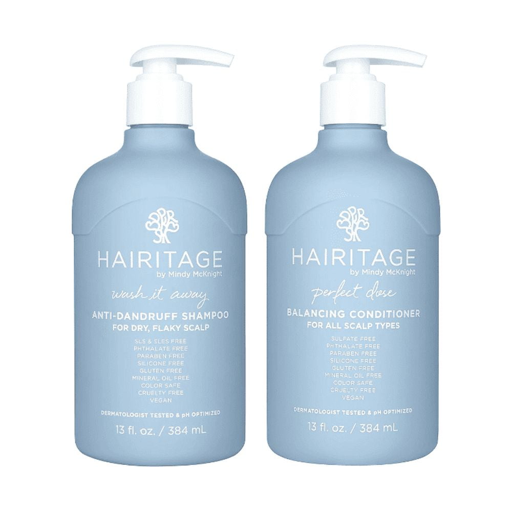 Hairitage Anti Dandruff Shampoo and Conditioner Treatment Set 13 oz Variety Pack