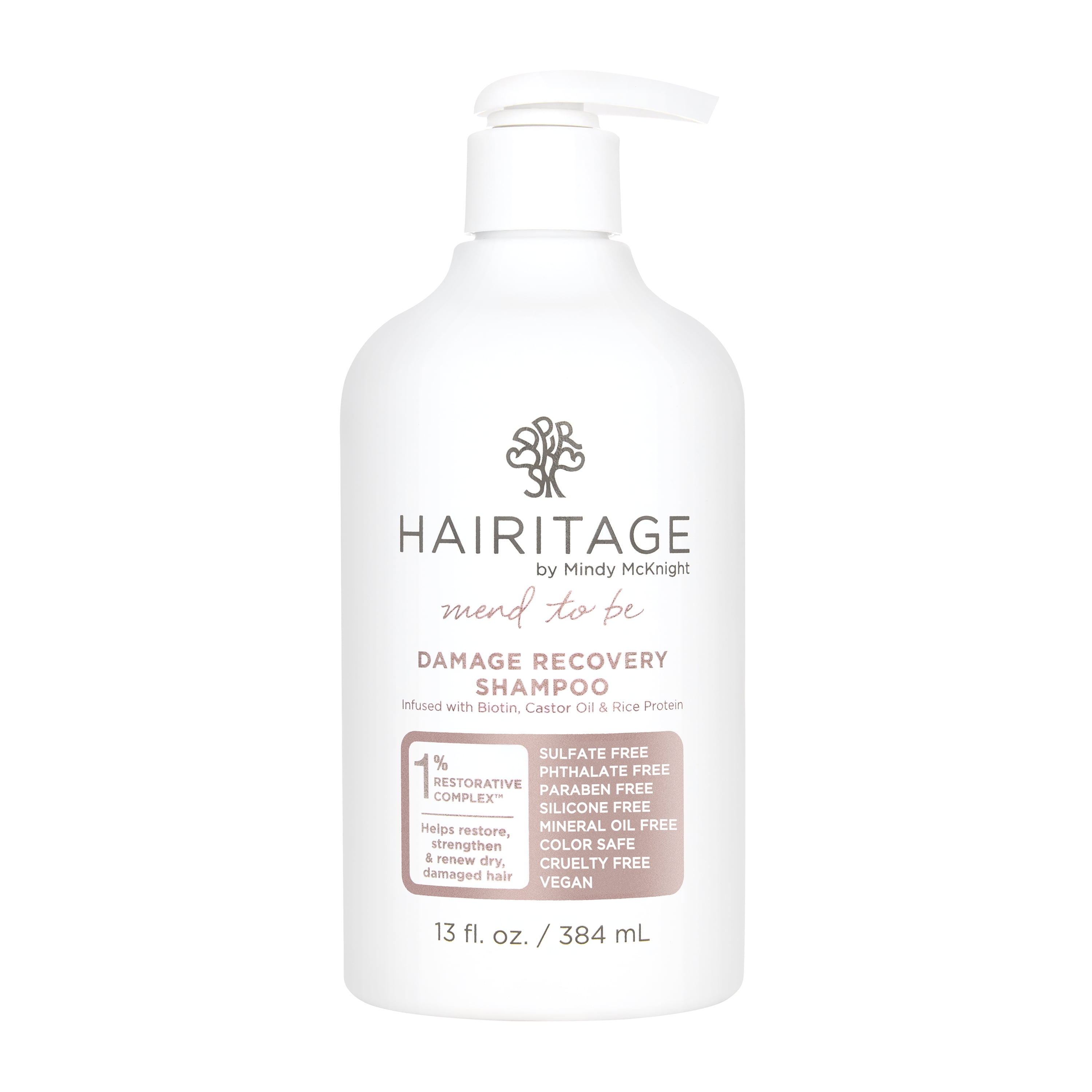 Hairitage Damage Recovery Shampoo with Biotin and Castor Oil 13 oz ...