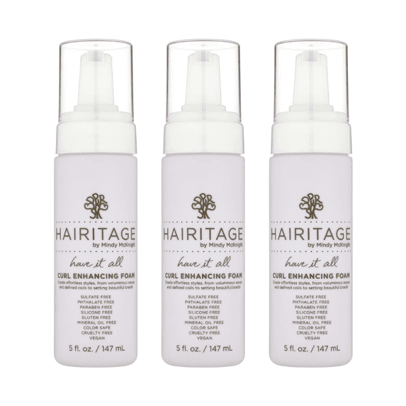 Hairitage Have It All Curl Enhancing Foam Mousse with Quinoa & Rice ...