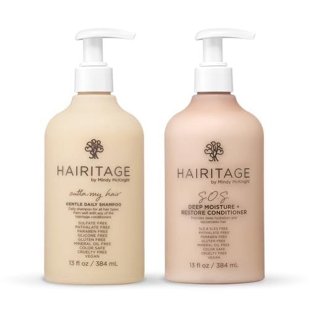 Hairitage Outta My Hair Gentle Daily Shampoo + SOS Deep Moisture - 13 ...