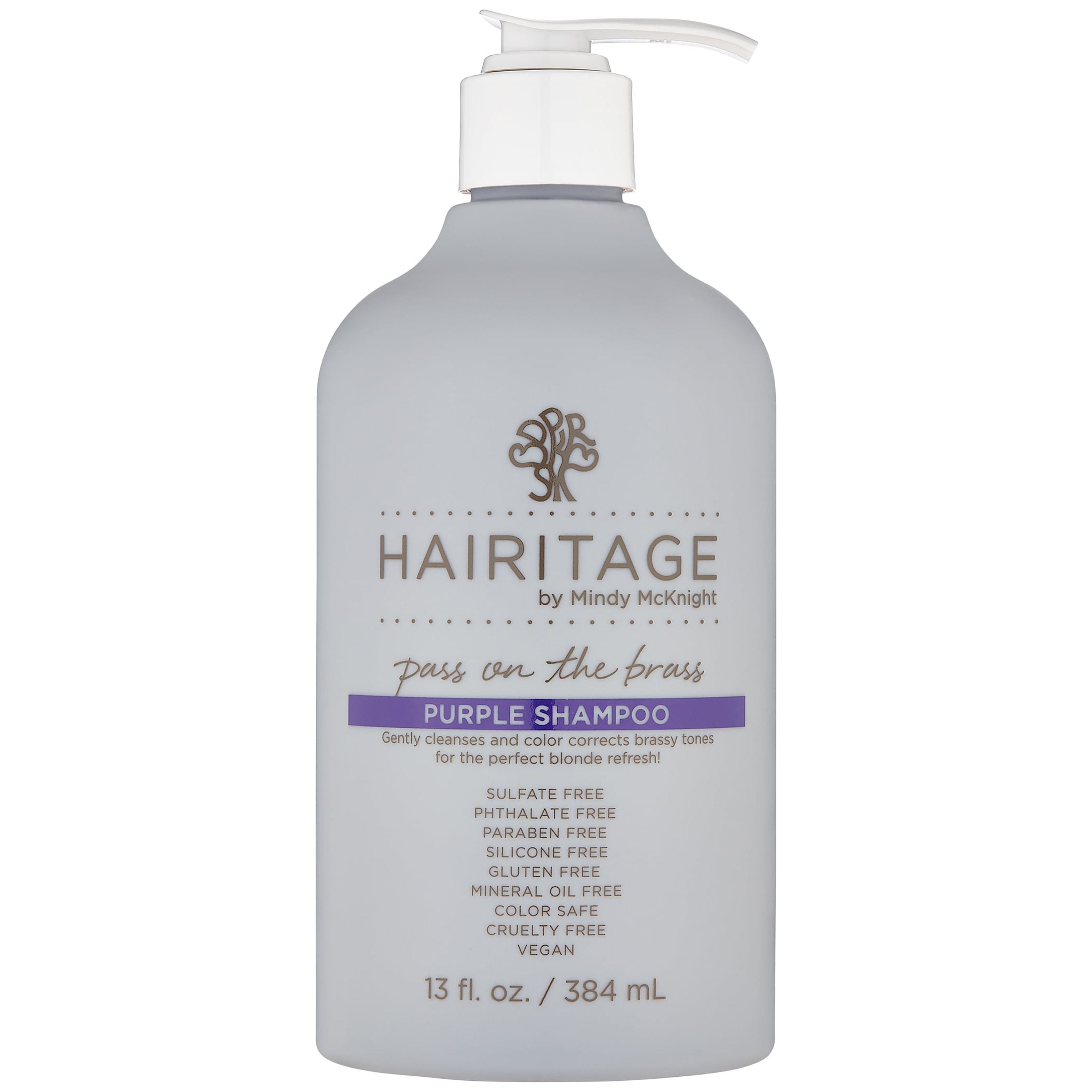 Hairitage Pass on the Brass Purple Shampoo with Jojoba Oil for Blonde ...