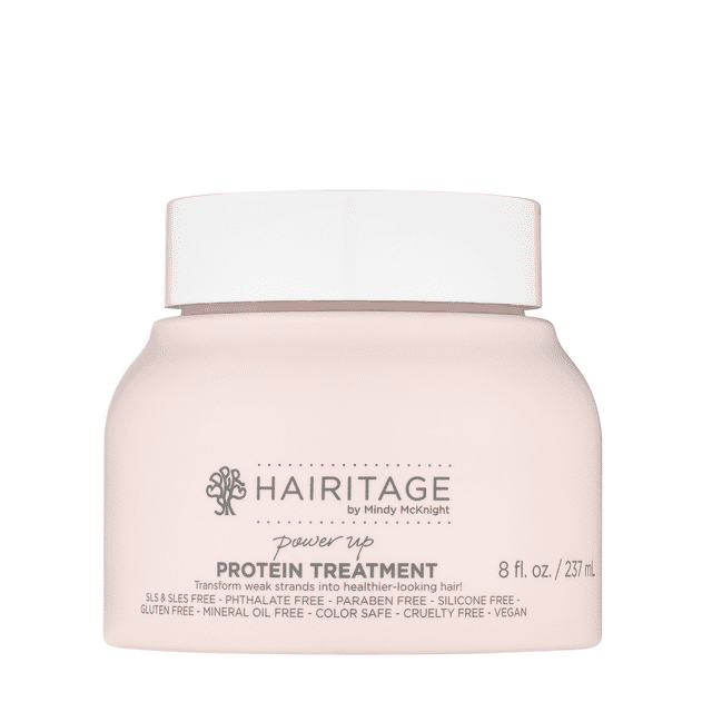 Hairitage Power-Up Protein Hair Mask with Shea Butter, Castor Oil - 8oz ...