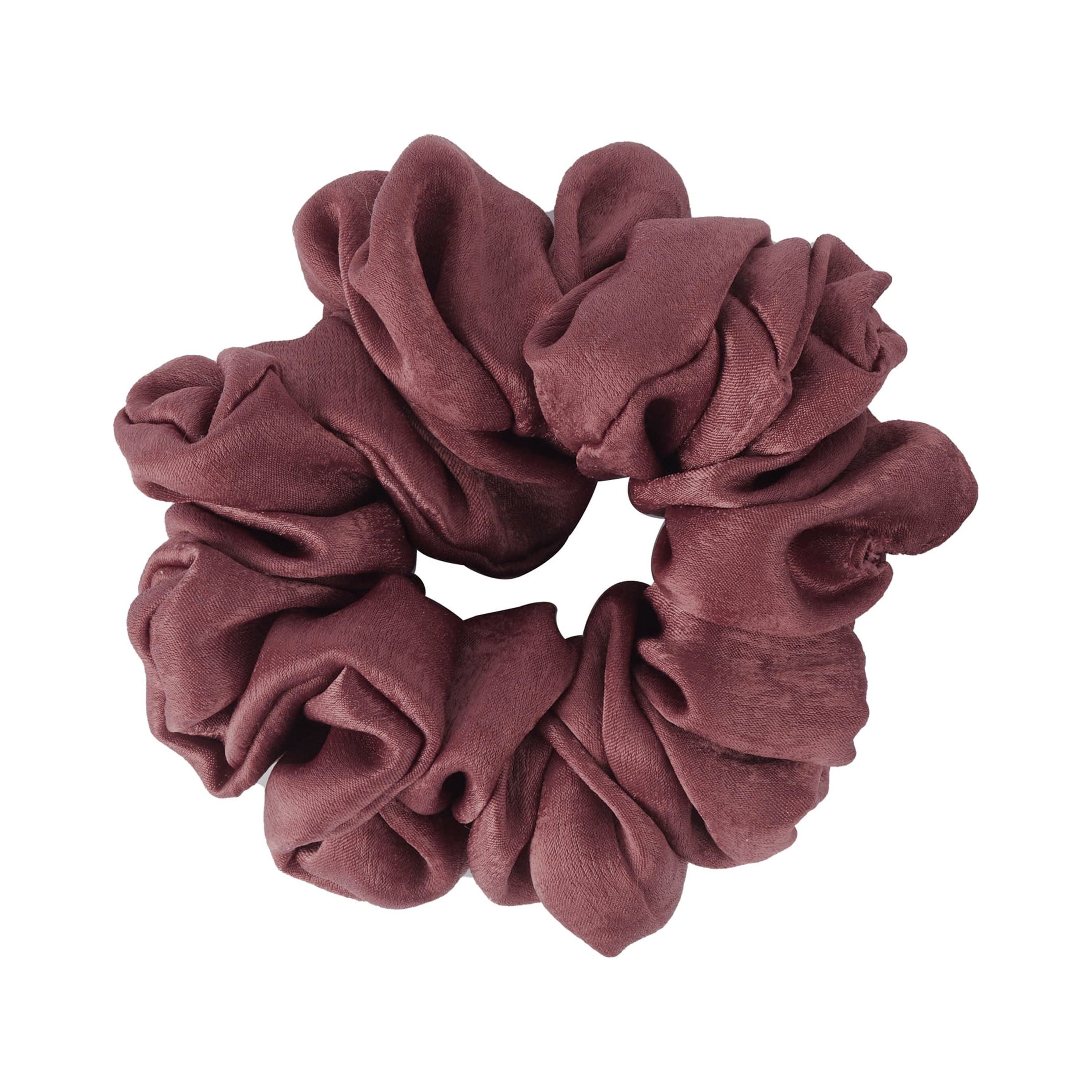 Hairitage Satin Hair Scrunchie | For All Hair Types & Textures | Red ...