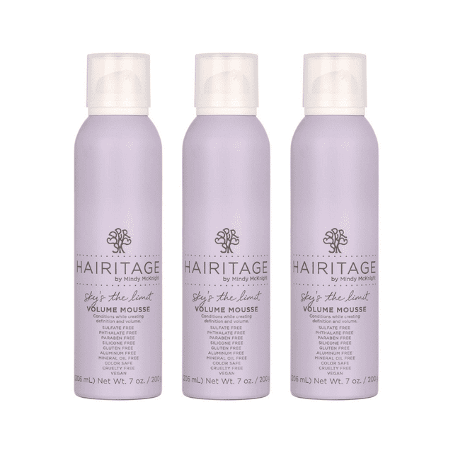 Hairitage Sky's the Limit Volume Mousse, 7 oz (Pack of 3) - Walmart.com