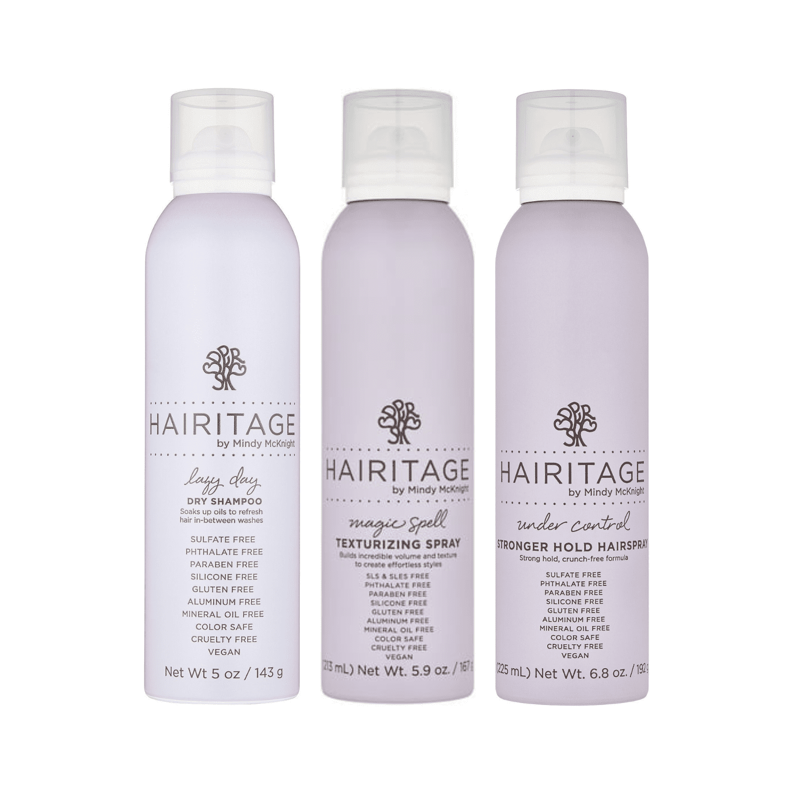 Hairitage Styling Hero's Set - Dry Shampoo, Extra Hold Hairspray, and ...