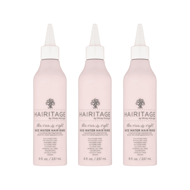 Hairitage The Rice Is Right Rice Water Hair Rinse, 8 fl oz (Pack of 3 ...