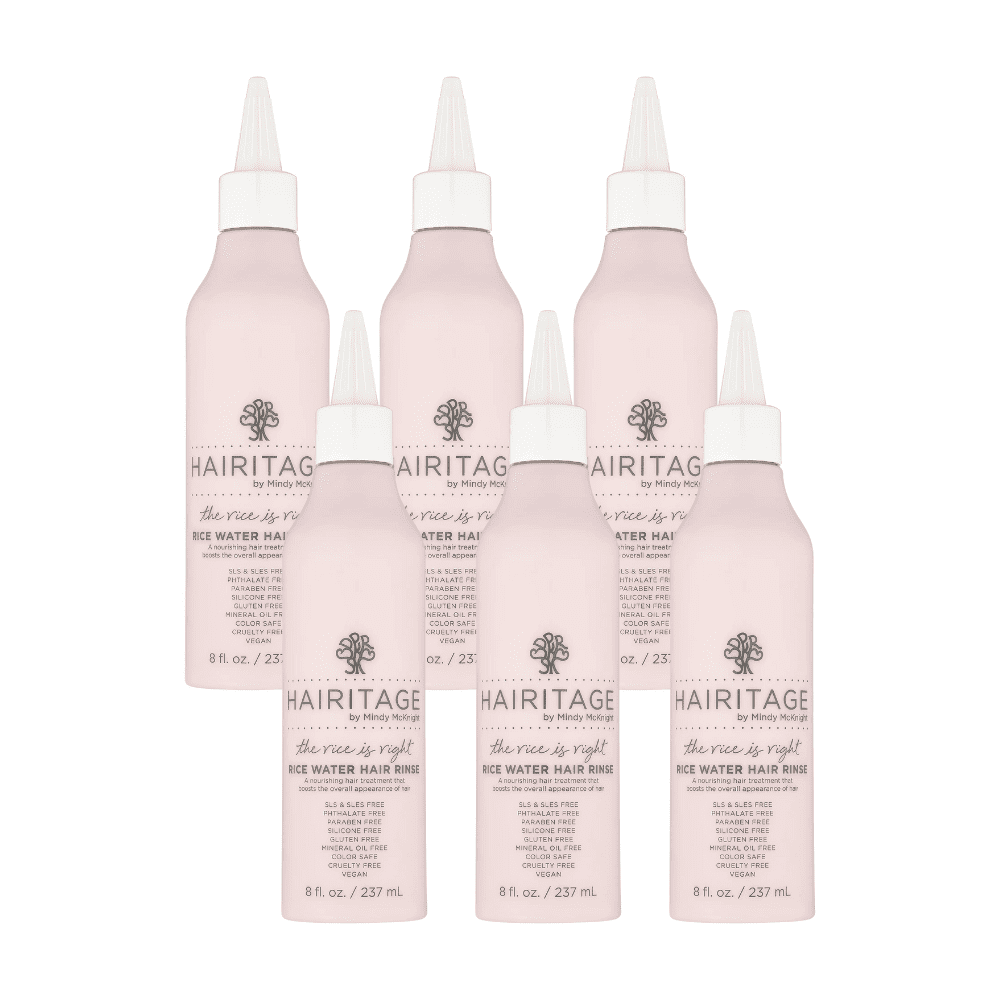 Hairitage The Rice Is Right Rice Water Hair Rinse, 8 fl oz (Pack of 6 ...