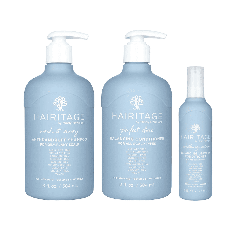 Hairitage Anti-Dandruff Shampoo, Scalp Care Conditioner & Leave-in ...